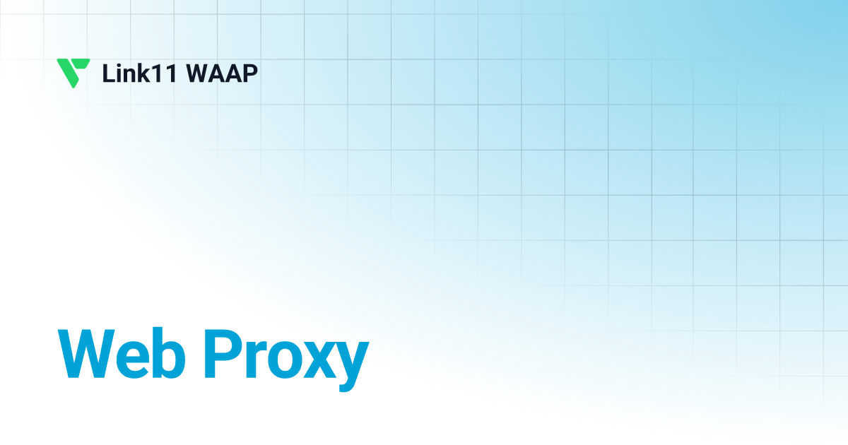 Web Proxy | Link11 WAAP